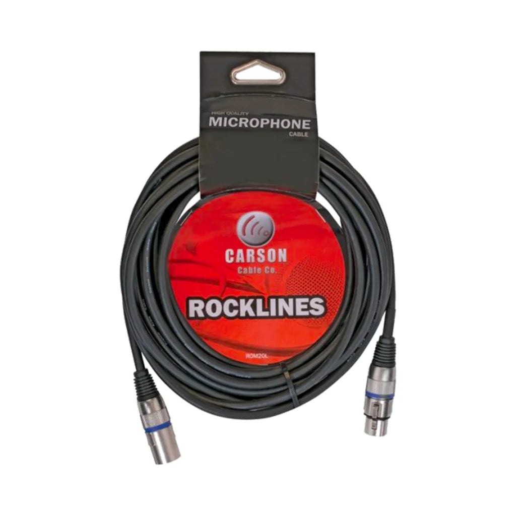 Carson Rockline Microphone Cable XLR to XLR 50ft